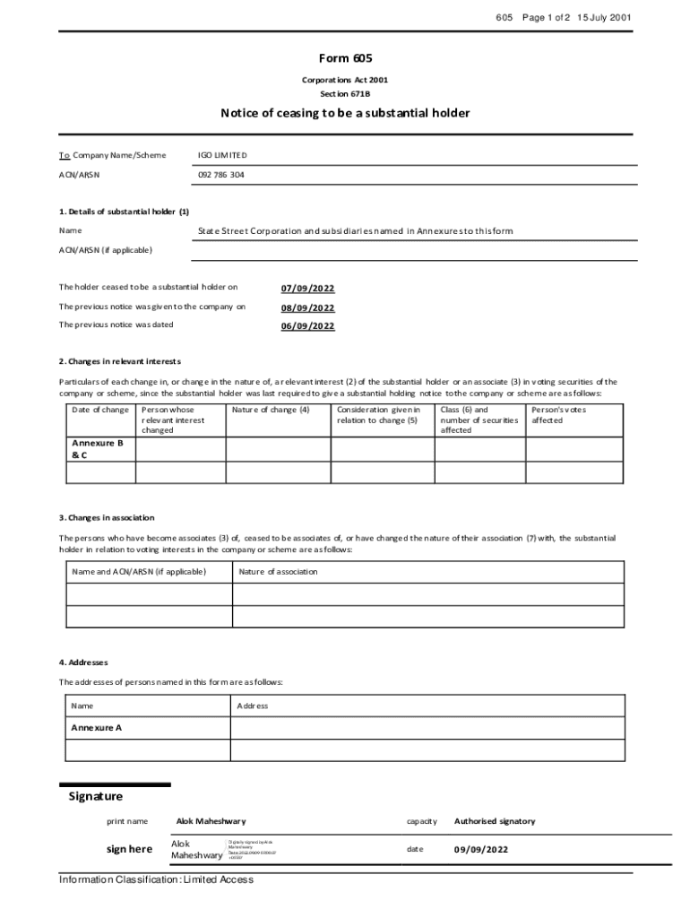 Fillable Online www.pdffiller.com451292803--Form-605-Notice-ofFillable ...