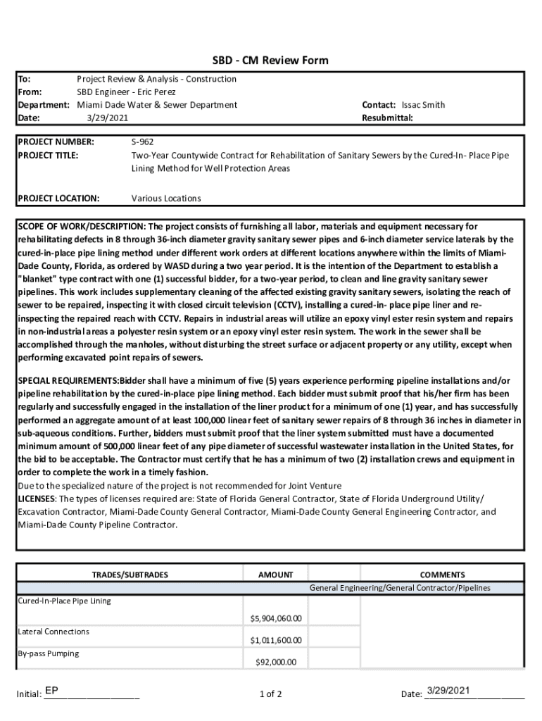 Fillable Online www.pdffiller.com567674313--SBD-CM-Review-FormFillable ...