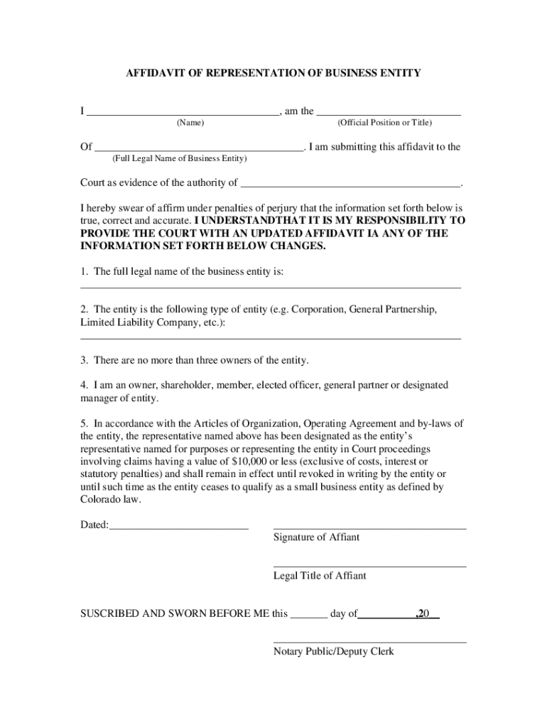 Fillable Online Affidavit - Definition, Examples, and Writing TipsThe ...