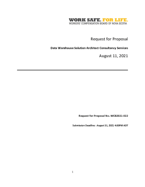 Fillable Online Request for Proposal Data Warehouse Design, Build ...