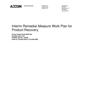 Fillable Online www.dec.ny.govdataDecDocsInterim Remedial Measure Work Plan for Product Recovery ...