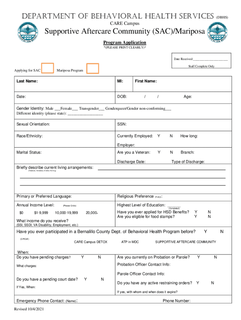 Fillable Online DEPARTMENT OF SUBSTANCE ABUSE PROGRAMS (DSAP) Fax Email Print - pdfFiller