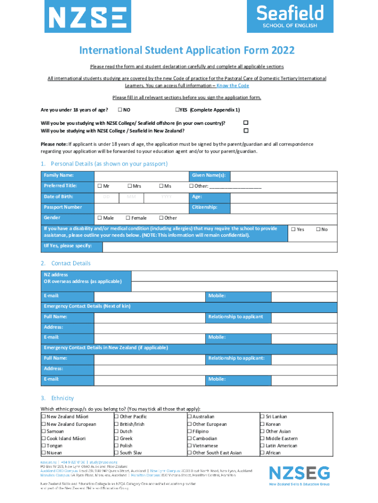 Fillable Online nzse application form Fax Email Print - pdfFiller
