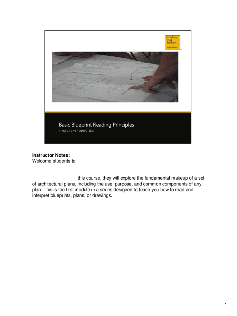 Fillable Online Basic Guide to Blueprints: How to Read a Blueprint Fax ...