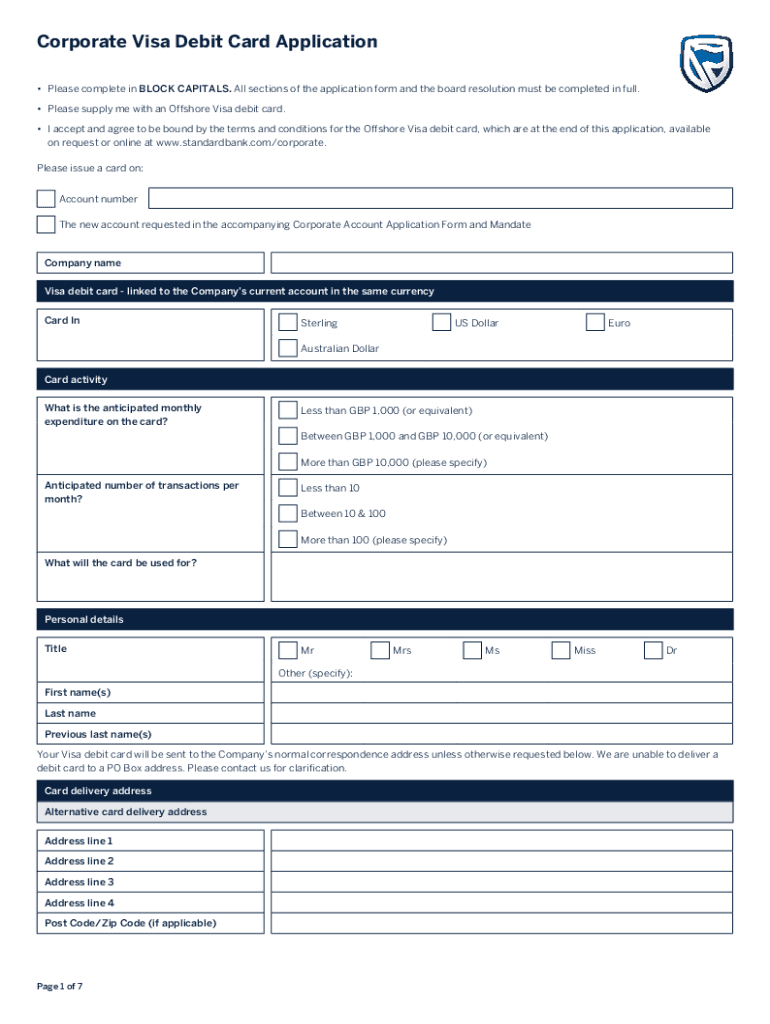 Fillable Online www.stanbicbank.co.bwstaticfileWealthCorporate Visa ...