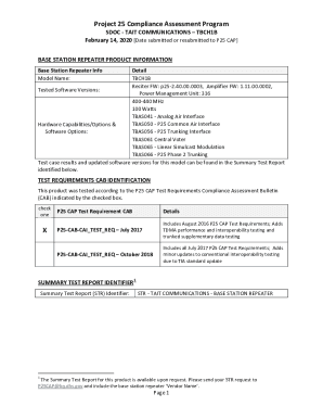 Fillable Online SDOC - TAIT COMMUNICATIONSTBCH1B February 14 ... Fax ...