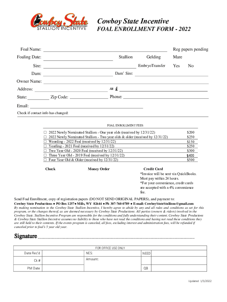 Fillable Online www.pdffiller.com442202362--Cowboy-State-Incentive ...