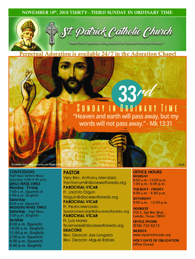 Fillable Online Perpetual Adoration is available 24/7 in the Adoration Chapel Fax Email Print ...