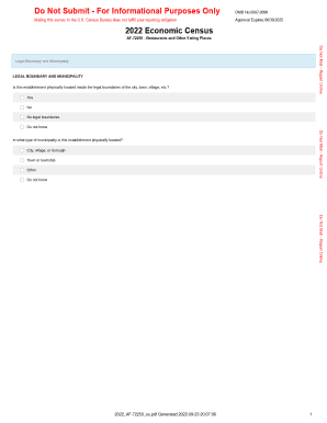 Fillable Online bhs econ census Definitions and Instructions for the Annual Survey of ...