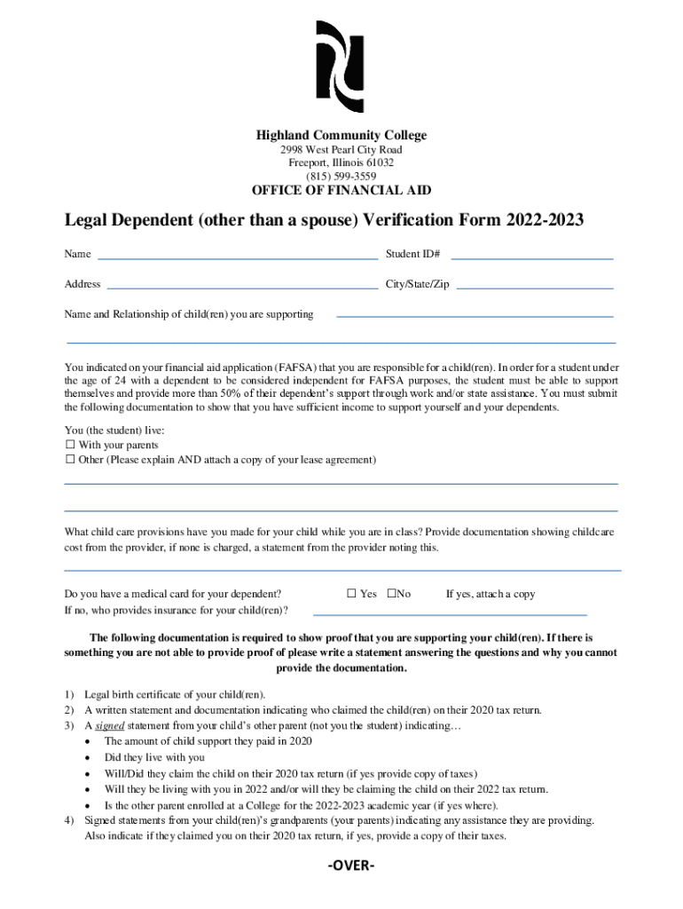 Fillable Online Highland Community College Sign In Quick and Easy ...