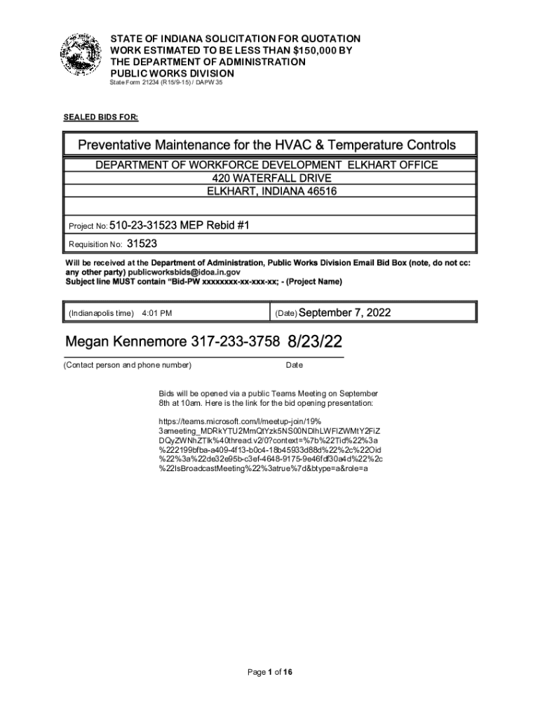 Fillable Online 510-23-31523 mep bid package.pdf Fax Email Print ...