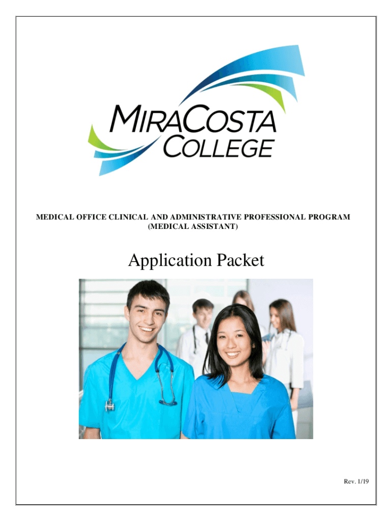 Fillable Online Medical office administration certificate program Fax ...