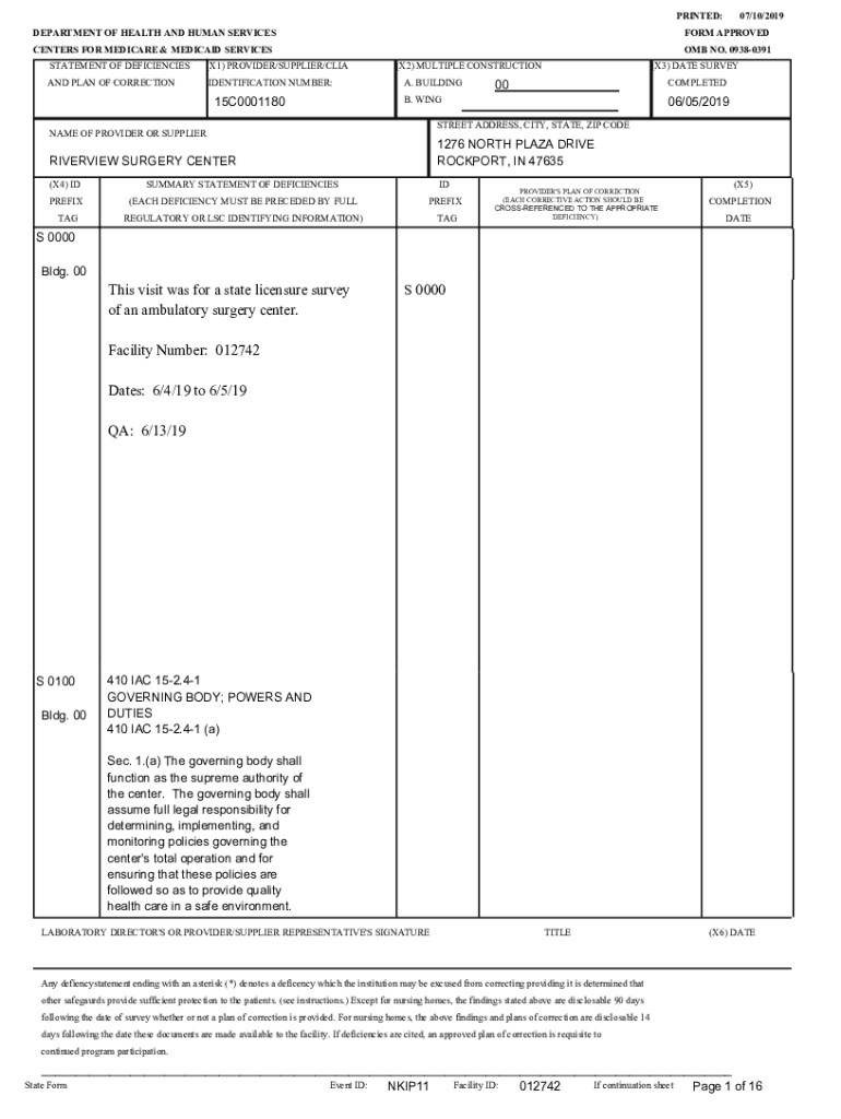 Fillable Online 012742 Dates: 6/4/19 to 6/5/19 Q - IN.gov Fax Email ...
