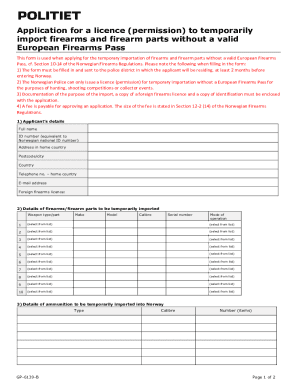 Fillable Online Application for a licence (permission) to temporarily ...