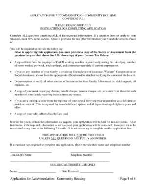 Fillable Online www.pdffiller.com426755358--Community-HousingCommunity Housing Application for ...