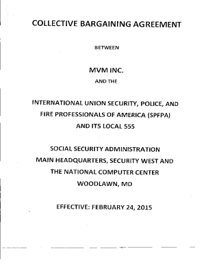 Fillable Online Immigration and Customs Enforcement: Collective Bargaining Agreement ... Fax ...