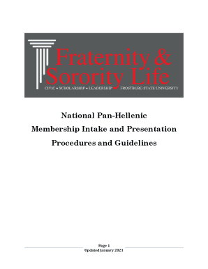 Fillable Online Membership Intake Forms Procedures and Guidelines.docx ...