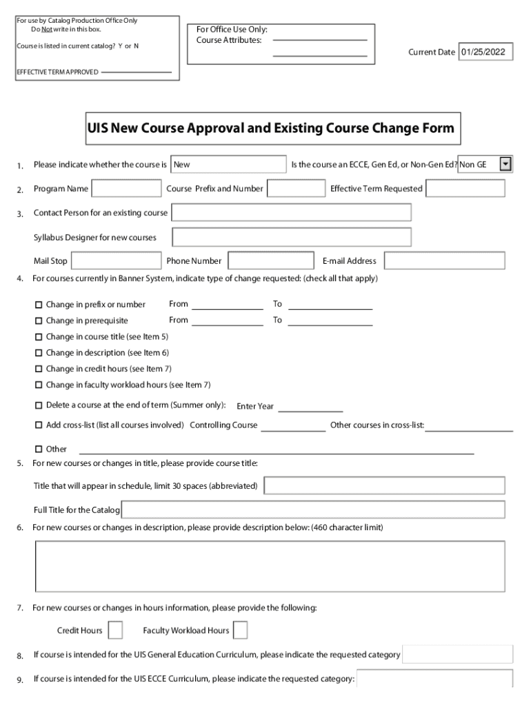 Fillable Online New Course Approval Electronic Form.pdf Fax Email Print - pdfFiller