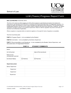 Fillable Online cocodoc.comform56014278-llm-thesis-progressLlm (Thesis) Progress Report Form ...