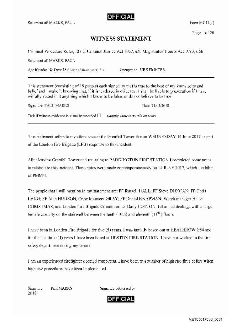 Fillable Online OFFICIAL Statement of: SOMERS, STEVEN Form MG11(T) Page ...