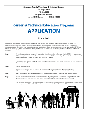 Fillable Online 18-19 High School Application v7.pdf - scvths Fax Email ...