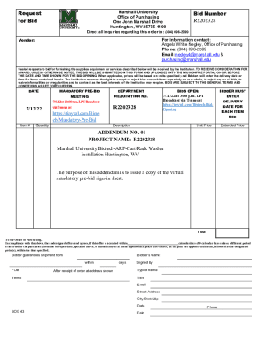 Fillable Online Addendum Acknowledgement Form.pdf Fax Email Print - pdfFiller