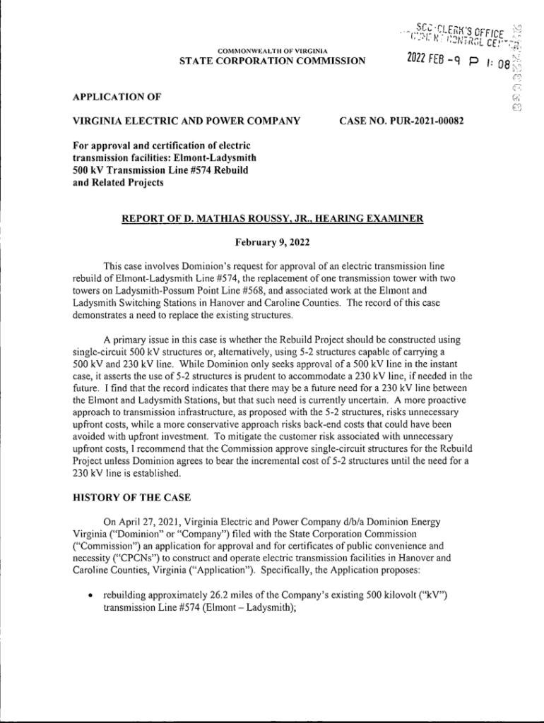 Fillable Online scc.virginia.govdocketsearchDOCSOF VIRGINIA clERK-s ...