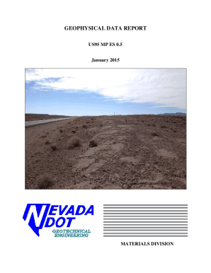 Fillable Online GEOPHYSICAL DATA REPORT Fax Email Print - pdfFiller