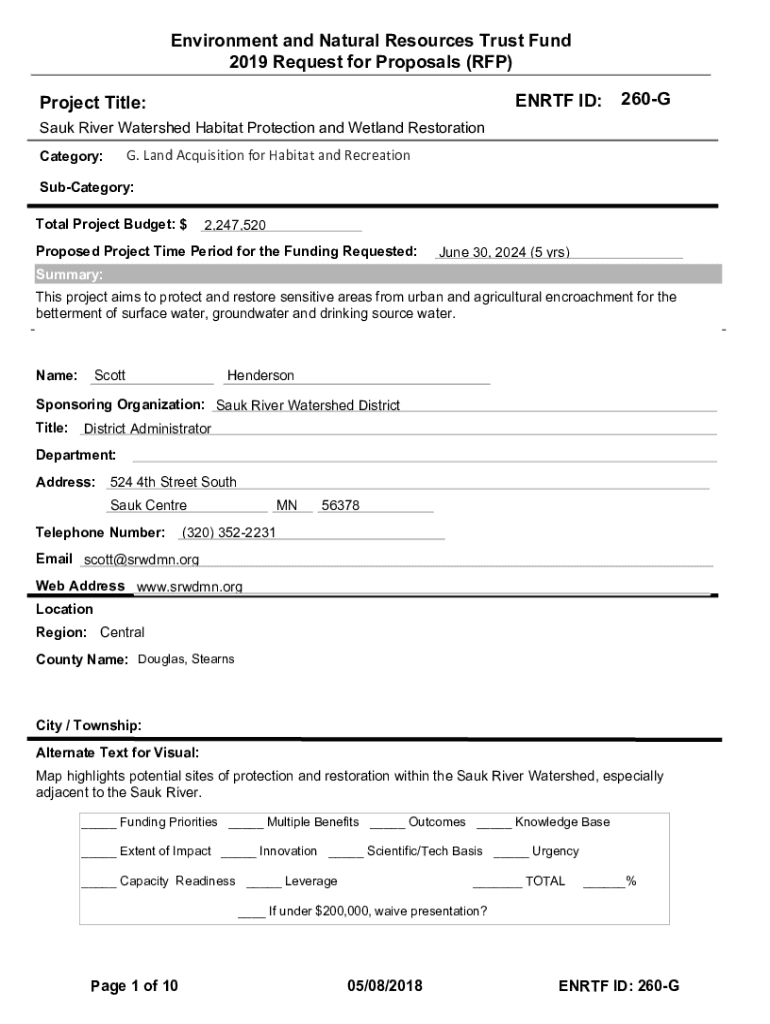 Fillable Online Sauk River Watershed Habitat Protection and Wetland ... Fax Email Print - pdfFiller