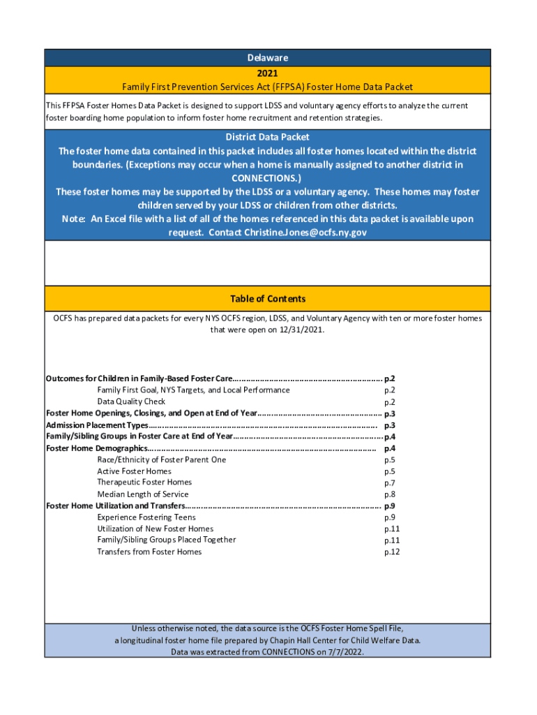 Fillable Online ocfs ny Family First Prevention Services Act (FFPSA ...