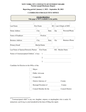 Fillable Online SAMPLE ANNUAL DISCLOSURE FORM Fax Email Print - pdfFiller