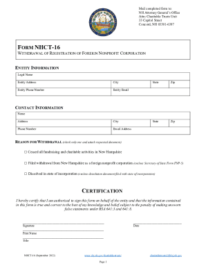 Fillable Online FORM NHCT-16 - NH.gov Fax Email Print - pdfFiller