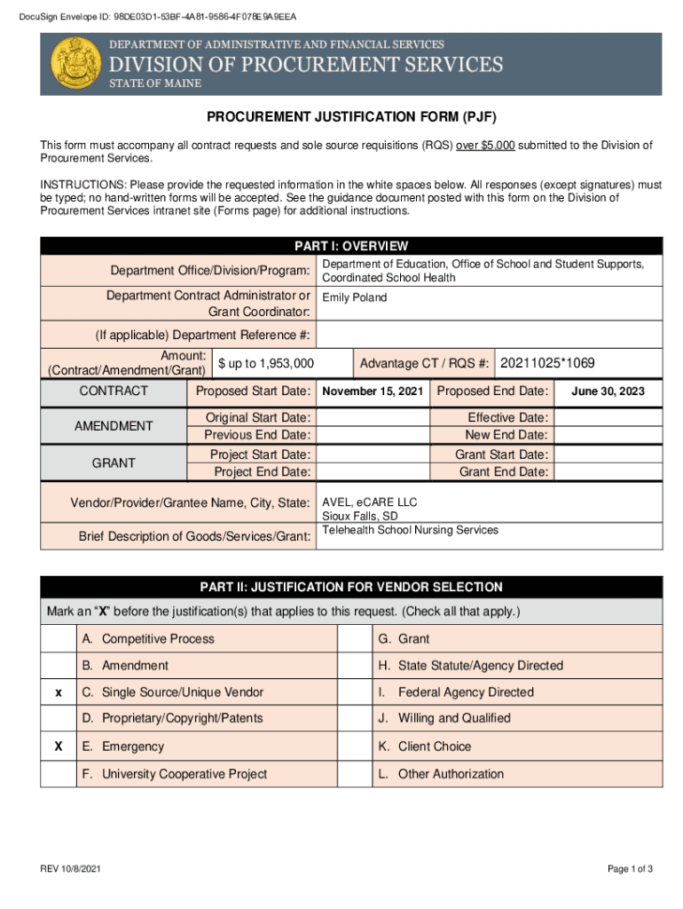 Fillable Online DocuSign Envelope ID: 98DE03D1-53BF-4A81-9586 ...