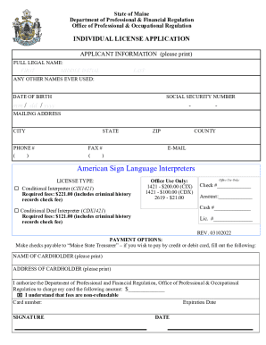 Fillable Online American Sign Language Interpreters - Maine.gov Fax ...