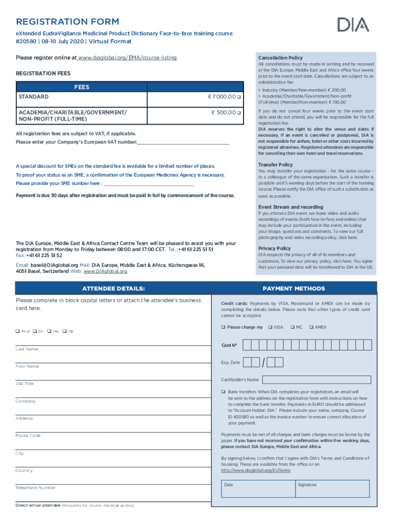 Fillable Online eXtended EudraVigilance Medicinal Product Dictionary ... Fax Email Print - pdfFiller