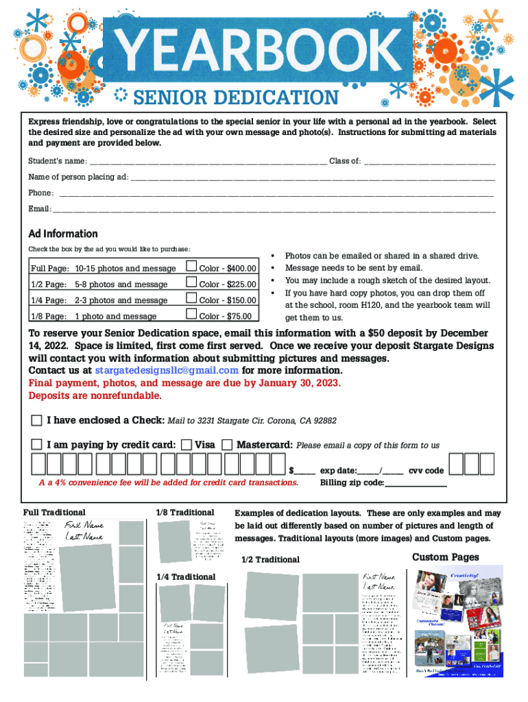 Fillable Online 45 Senior Yearbook Messages And Quotes From Parents45 ...