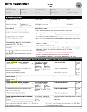 Fillable Online www.pdffiller.com254764067-NTPS-REGISTRATIONFillable ...