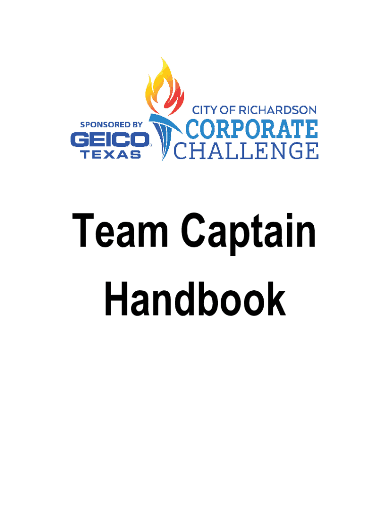 Fillable Online Team Captain Handbook.docx Fax Email Print - pdfFiller