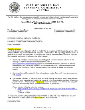 Fillable Online Held Via Teleconference Fax Email Print - pdfFiller