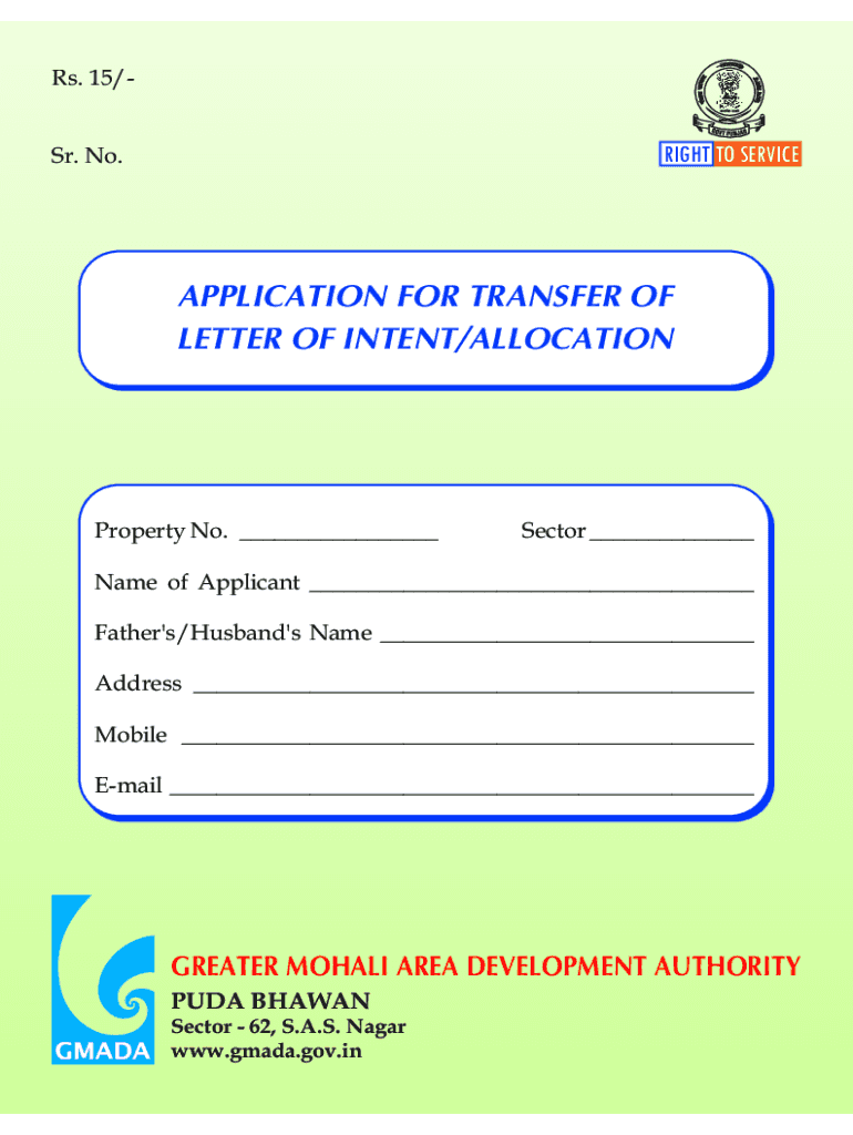 Fillable Online How to Write a Transfer Department Letter of Intent? (5 ...