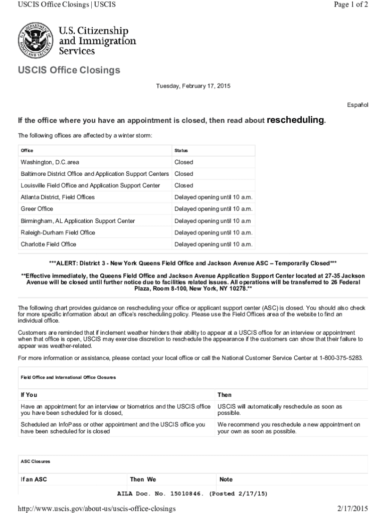 Fillable Online www.uscis.govabout-usfind-a-uscis-officeFind A USCIS ...