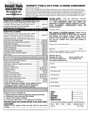 Fillable Online Pool Closing Request Form Fillable - Burnett Pools ...