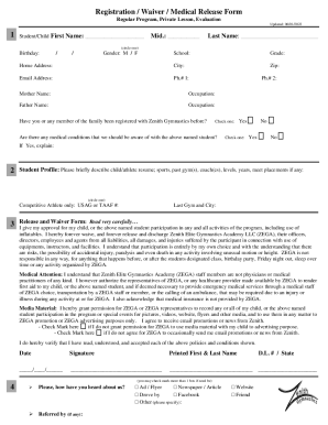Fillable Online 11 Sample Medical Waiver Forms (Generic, Child ...