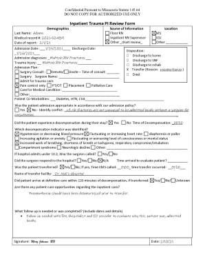Fillable Online Level 4 In-patient Review Form Fax Email Print - pdfFiller