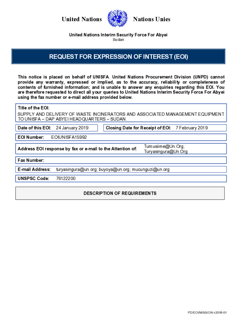 Fillable Online SUPPLY AND DELIVERY OF WASTE INCINERATORS AND ASSOCIATED MANAGEMENT EQUIPMENT ...