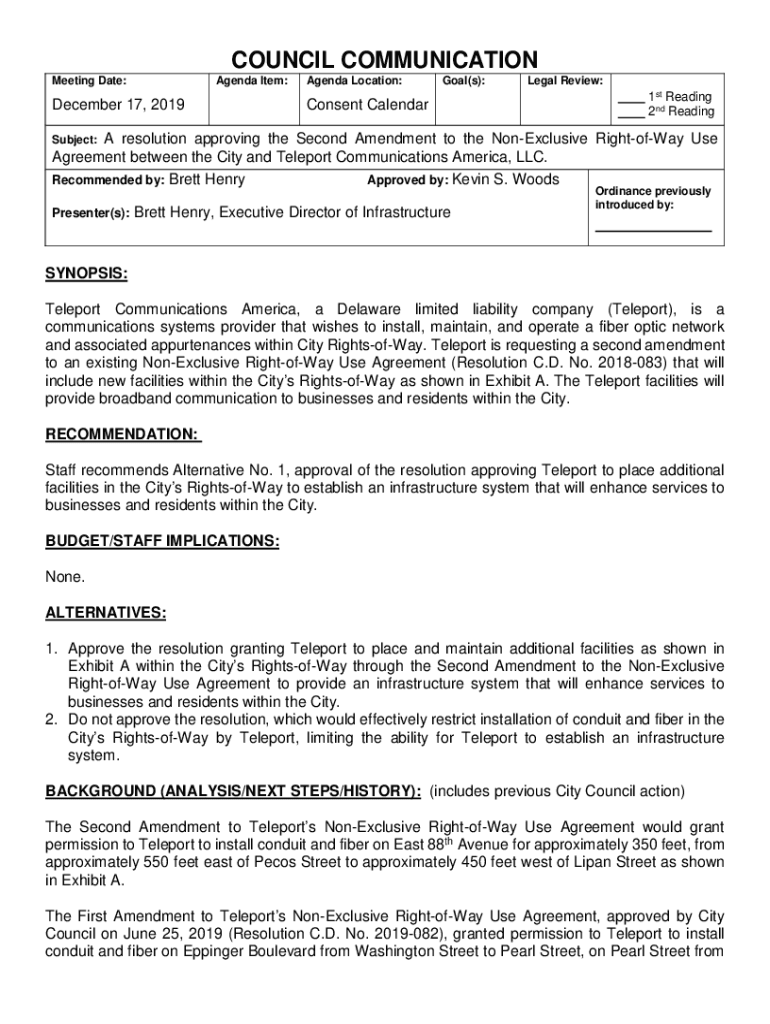 Fillable Online A resolution approving the Second Amendment to the Non ...