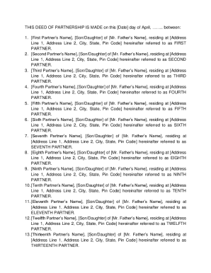 Fillable Online www.legalhelpclub.compartnership-deed-formatPartnership ...