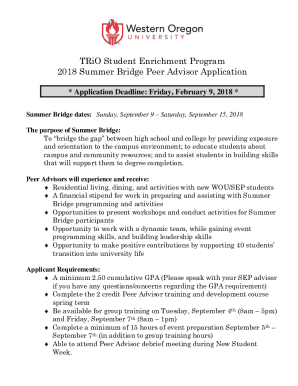 Fillable Online trio.vcu.edusummer-bridge-programSummer Bridge Program ...