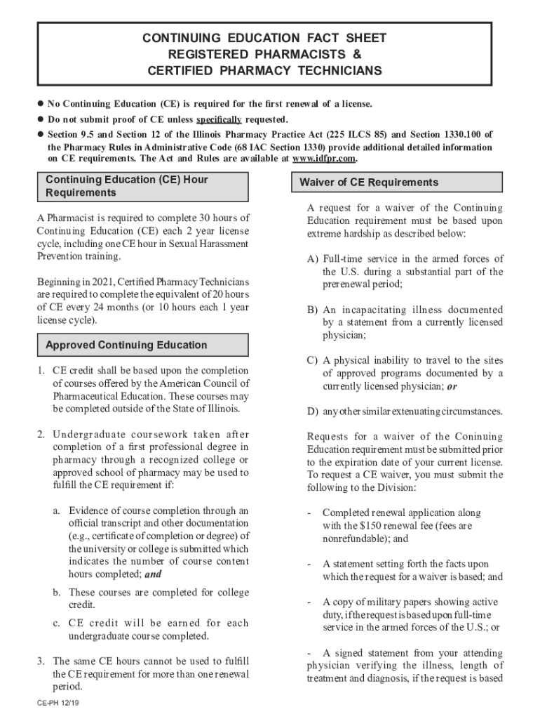 Fillable Online idfpr.illinois.govrenewalsAttachmentCONTINUING ...