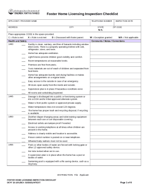 dcyf.wa.govsitesdefaultFoster Home Inspection Checklist - Washington ...